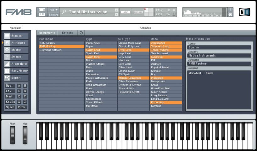 Native Instruments FM8 - Plugin Alliance